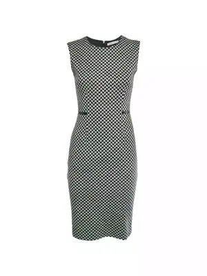 Max Mara Geometric Pattern Sheath Mini Dress