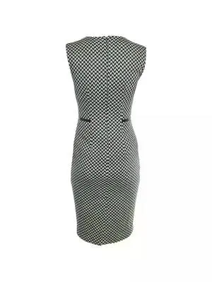 Max Mara Geometric Pattern Sheath Mini Dress