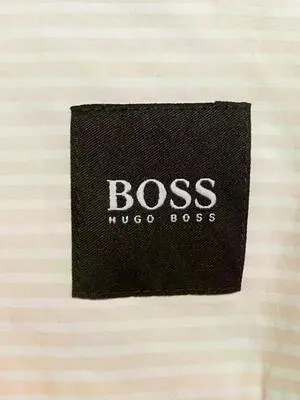 BOSS Striped Long-sleeve Button-down Cotton Shirt
