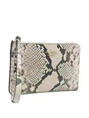 Kate Spade New York Snakeskin-print Leather Clutch Bag