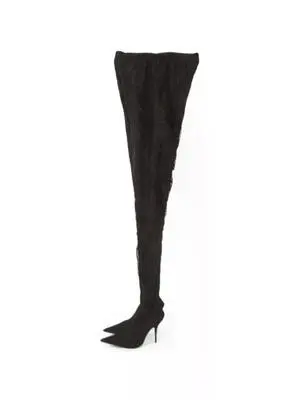Balenciaga Sporty B Knife Lace Pumps - Black