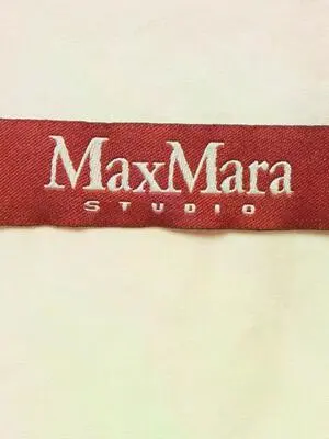 Max Mara Embroidered Scalloped-edge Coat