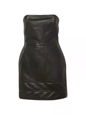 David Koma Strapless Quilted Dress