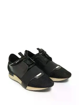 Balenciaga Race Runner Mesh Sneakers - Black