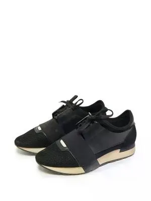 Balenciaga Race Runner Mesh Sneakers - Black