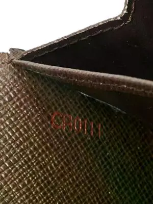LOUIS VUITTON 2011 Sarah Damier Ebène Wallet - Brown