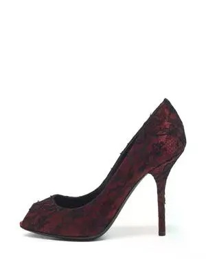 Dolce & Gabbana Lace Peep-toe Pumps