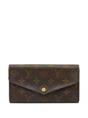 LOUIS VUITTON 2016 Sarah Monogram-pattern Continental Wallet - Brown