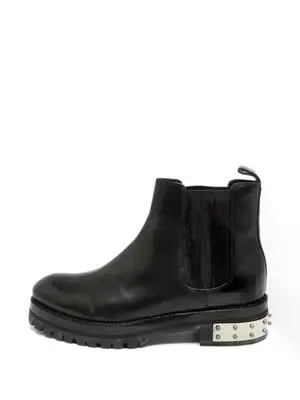 Alexander Mcqueen Silver Tone Boots For Women
