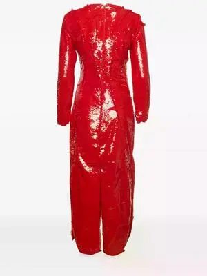 GANNI Long Sleeve Maxi Dress