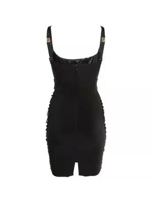 Elisabetta Franchi Monogram Fringed Mini Dress