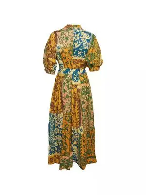 ALEMAIS Alemasis Printed Tie-waist Maxi Dress