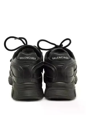 Balenciaga Phantom Lace-up Leather Sneakers - Black