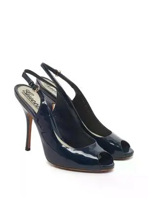 Gucci Peep-toe Slingback Pumps