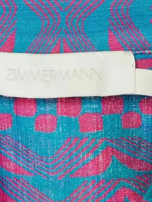 Zimmermann Acadian Spliced Print Shirt