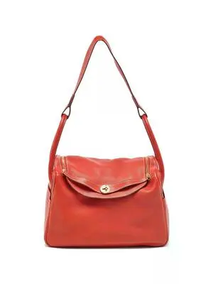 Hermès Lindy 34 Leather Shoulder Bag - Red