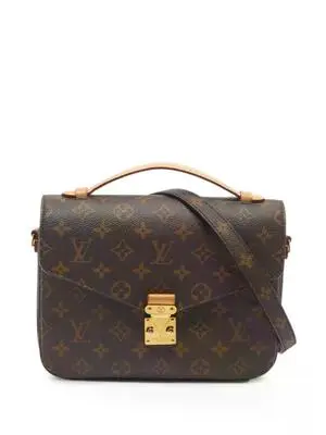 LOUIS VUITTON Pochette Metis Monogram Handbag - Brown
