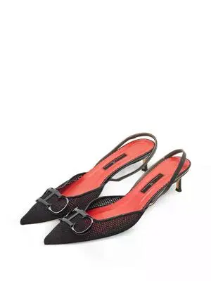 Carolina Herrera Mesh Slingback Pumps