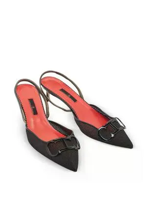 Carolina Herrera Mesh Slingback Pumps