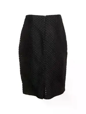 Burberry Fil Coupé Pencil Midi Skirt