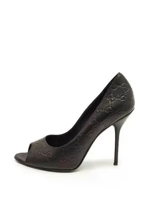 Gucci Guccissima Peep-toe Pumps