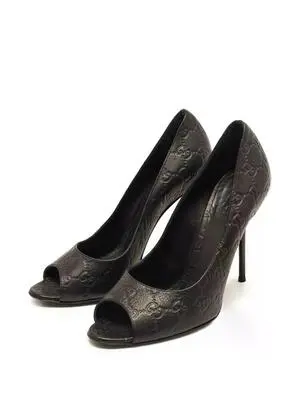 Gucci Guccissima Peep-toe Pumps