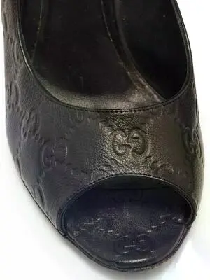 Gucci Guccissima Peep-toe Pumps