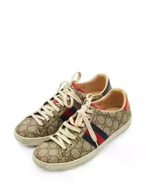 Gucci Ace Web Sneakers - Neutrals