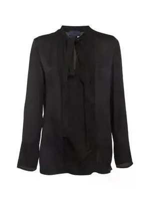 LANVIN Crinkled Pussy-bow Blouse