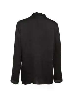 LANVIN Crinkled Pussy-bow Blouse