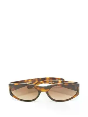 FLATLIST Eddie Kyo Oval Sunglasses - Brown
