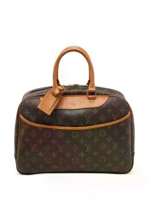 LOUIS VUITTON Monogram Canvas Deauville Handbag - Brown