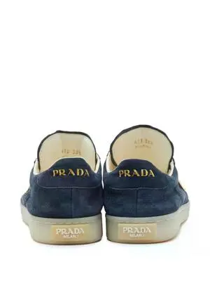 Prada Suede Lace-up Sneakers
