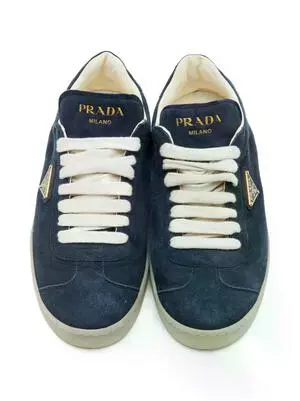 Prada Suede Lace-up Sneakers