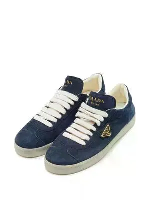 Prada Suede Lace-up Sneakers