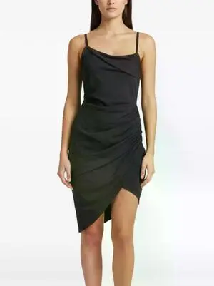 Jacquemus Le Raphia Draped Mini Dress