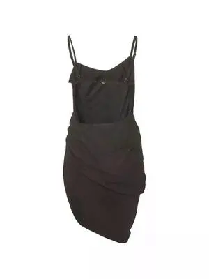 Jacquemus Le Raphia Draped Mini Dress
