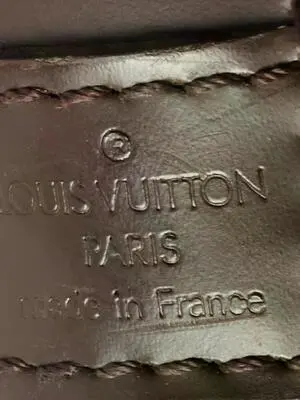LOUIS VUITTON Alma Damier Ebene Tote Bag - Brown