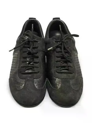 LOUIS VUITTON Monogram Embossed Satin Sneakers