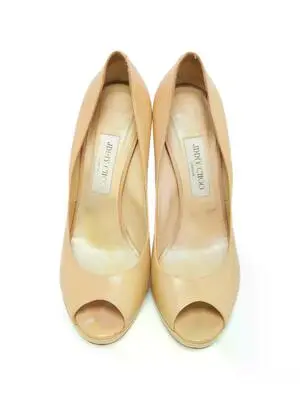 JIMMY CHOO Peep-toe Heeled Pumps