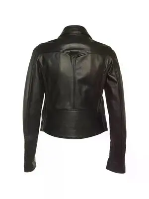 Versace Leather Zip-up Jacket