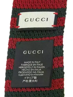 Gucci Striped Knit Tie