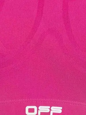 Off-White Logo Print Cropped Top