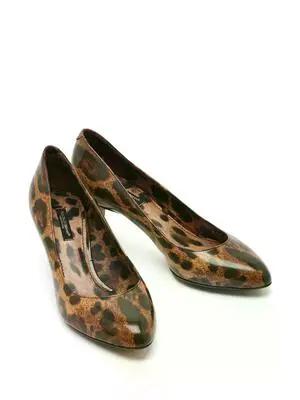 Dolce & Gabbana Leopard-print Patent Leather Pumps