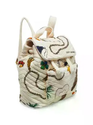 Saint Laurent Printed Terry Cloth Backpack