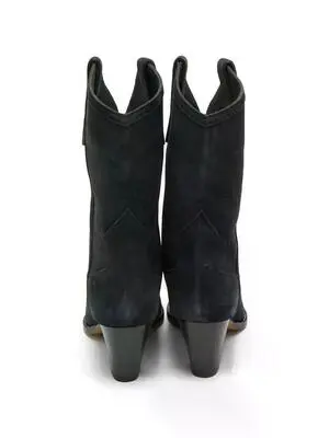 Isabel Marant Étoile Suede Cowboy Boots - Black