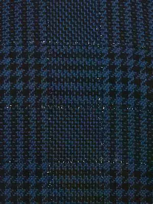 Escada Tweed Checkered Dress - Blue