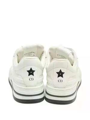 Dior Perforated Leather Sneakers With Star Detail
