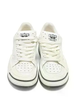 Dior Perforated Leather Sneakers With Star Detail