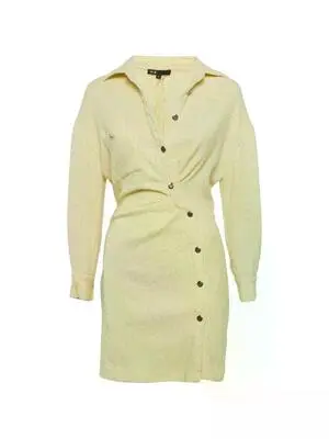 Maje Asymmetrical Tweed Mini Dress